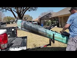 Kayak loading with winch.