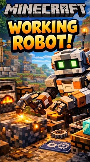 How To Make a WORKING Robot in Minecraft 🤖⚙️ | Redstone Tutorial