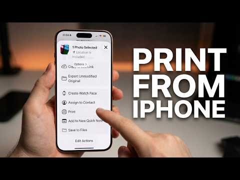 How to Print from iPhone 17 Pro Max?