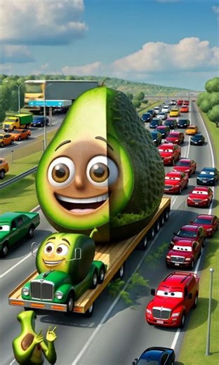 🥑 Big Avocado on the Move! | Funny Fruit Animation 🍃✨