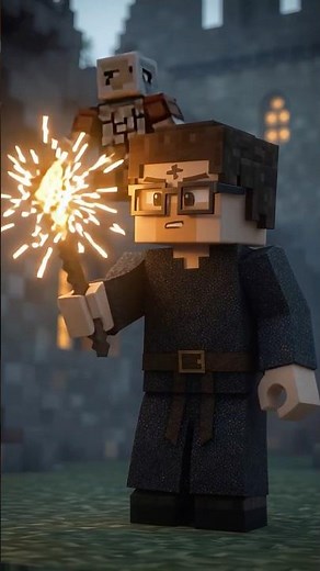 Minecraft Harry Potter Magic! ✨🪄 Epic Wizard Spell #minecraft #harrypotter #magic #viral #shorts