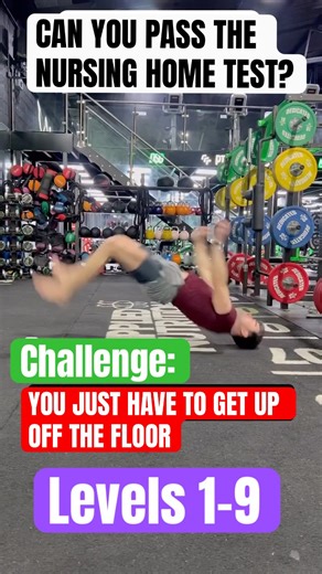 Getting up off the floor is a real sign of your mobility and strength. What level are you?