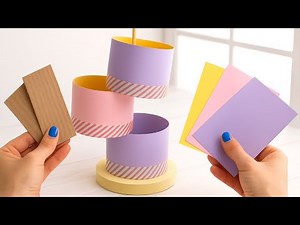 How to make a Beautiful Paper Organizer with Cardboard! | Easy DIY Tutorial for Beginners 📦