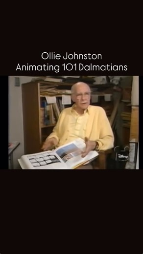 Disney History on Instagram: "Ollie Johnston was a master when it came to animating emotion. In this clip from the Disney Family Albums he walks us through a scene from 101 Dalmatians. He took a difficult scene that involved little movement and found a way to add emotion and depth to Pongo and Perdita."