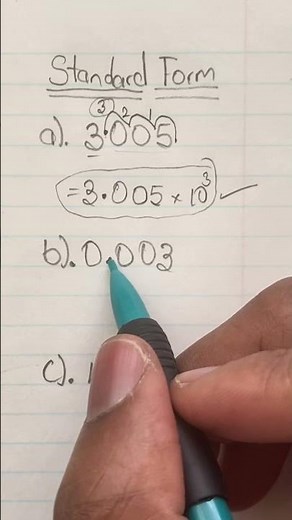 Do you know how to do standard forms?? || Scientific Notations #math #decimals