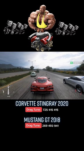 Corvette vs Mustang Drag Racing Comparison