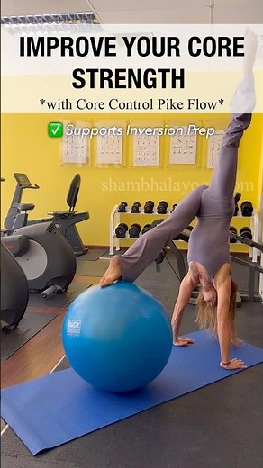 Improve Your Core Strength 💪 *inversion prep* #yoga #shorts #fitness #flexibility