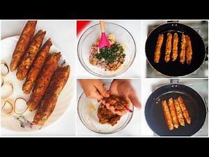 Seekh Kabab in Frying Pan | Chicken Seekh kabab