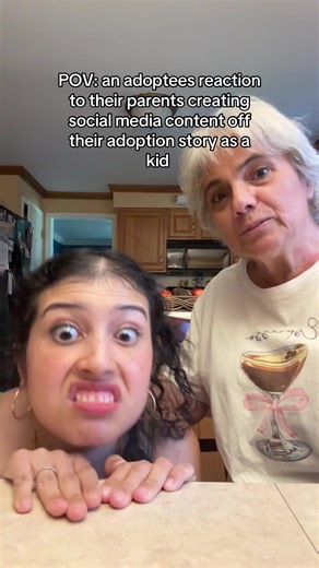 *not every adoptee* will feel the same. I’m specifically talking about parents that have taken advantage of and not put their child first. Especially if they’ve monetized and not set aside any for the child… who exactly is benefiting from these posts? Children often can tell how their reaction affects their parents so consider that your child may not be as comfortable with it as they say. #adoption #momtok #skit #adopteesoftiktok #adoptioninfluencers