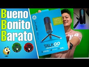 MEJOR MICRÓFONO GAMER BARATO 😍 Bueno Bonito CALIDAD PRECIO 2025 JLAB TALK GO en Español RGB TUTORIAL