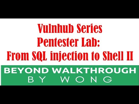 Cyber Security | Ethical Hacking | Vulnhub | Walkthrough |From SQL Injection to Shell II