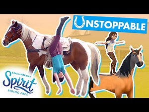 Horseback Trick Riding Inspired by Spirit Riding Free! | THAT'S THE SPIRIT