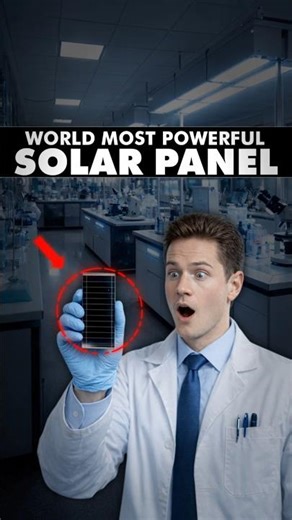Scientists Created World’s Most Powerful Solar Panel 😱