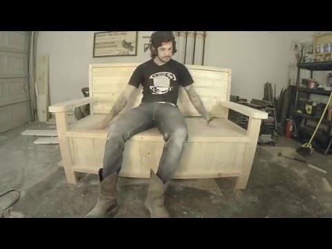How to build an outdoor bench with hidden storage