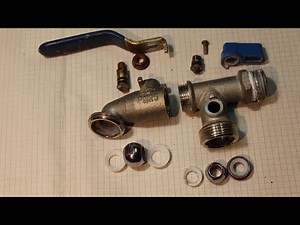 Two-outlet garden ball valve. Exploded view, operation, and repair.