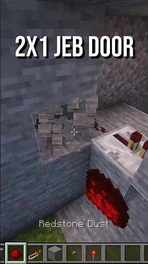 Make a 2x1 Jeb Door in Minecraft! #minecraft #minecraftshorts #redstone #minecrafttutorial