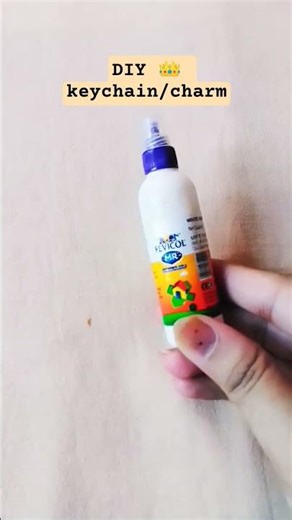 DIY 👑 keychain/charm #diy #diykeychain #handmade