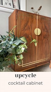 677K views · 16K reactions | Gold… The BIG debate as to whether less is more or more is more when it comes to gold… I decided on a little goes a long way on this project. But what do you think with gold, less is more or more is more? #diy #upcycle #paintedfurniture #vintage #reno #cocktail | ReDiscovered by Danielle | Facebook