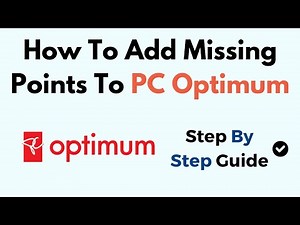 How To Add Missing Points To PC Optimum