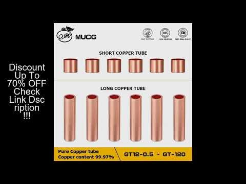 Copper Tube Terminal Cable Lug Crimp Connection Set 2/4/6/8/10/20Pcs Small Tube Electrical Wire Conn