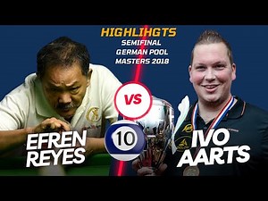 🔥 EFREN “BATA” REYES vs IVO AARTS - Race to 7 Thriller - Semifinal German Pool Masters 2018
