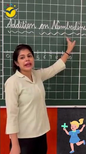 Addition on Number Line | Kids Math Games Kindergarten | #mathshorts #mathstricks #schoolactivities