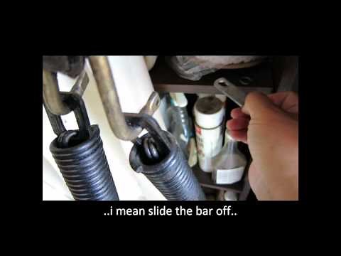 Replacing Garage Side Extension Spring on an Old One Piece Garage Door