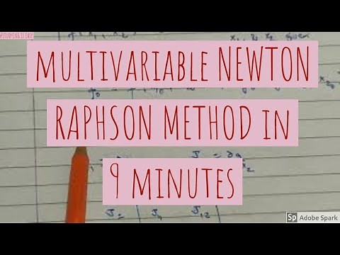NEWTON RAPHSON METHOD| Multi Variable| Optimization Techniques|LECTURE 4|