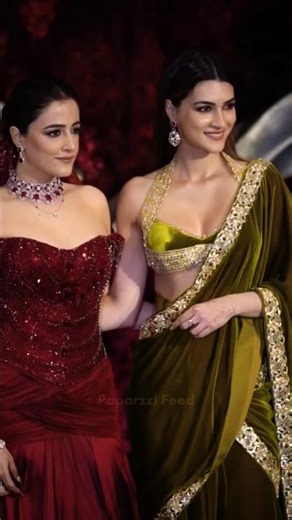 Which celebrities arrived at Nupur and Steven Bin's reception#shorts#kritisanon#nupur#movie