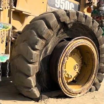 Unbelievable Dozer Tyre Fix on Road #dozer #manufacturing #repair #shorts