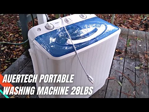Auertech Portable Washing Machine 28lbs Review & Test | Auertech Mini Twin Tub Compact Washer