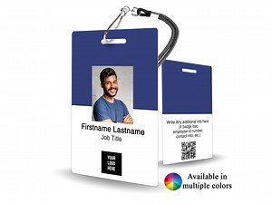 Custom ID Badge, Design Your Own Id Card, Plastic Badge, Office Badge, Customized Office Id Card - Etsy