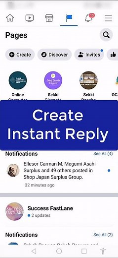 How to setup Auto reply to messages on Facebook page