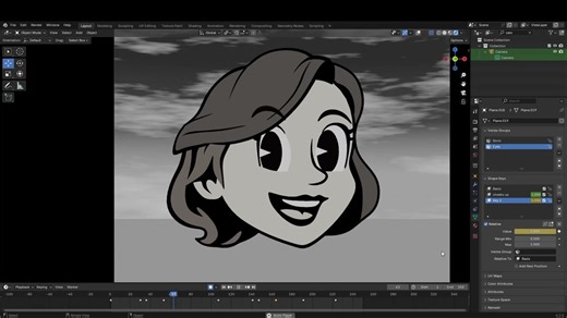Don't worry if you can't draw: try stacking Blender planes to get a nice 2D-like image, just as artist Coffeeviber did in this project. More: https://80.lv/articles/interesting-3d-to-2d-experiment-drawing-using-blender-planes | 80 Level