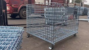 [Hot Item] Security Cage Collapsible Structure Directly Stacking Goods Mesh Storage Cage