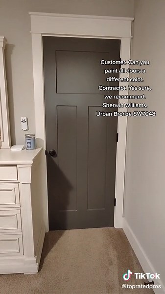 Urbane Bronze Interior Doors: Sherwin Williams Paint Ideas