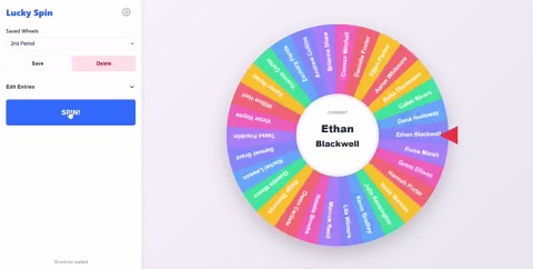 Spin the Wheel - RANDOM SELECTION | Works With THOUSANDS of Names | Browser | Customizable - Etsy