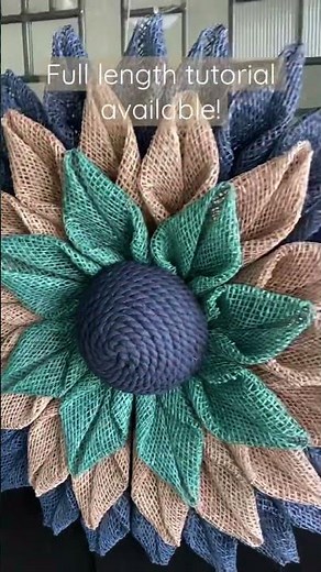 DIY everyday wreath - full length wreath tutorial on my channel! #diywreath #wreathtutorial