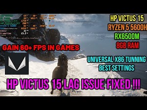 Universal X86 Utility Tunning Best Settings for HP Victus 15 || Gain 60+FPS in Games ||