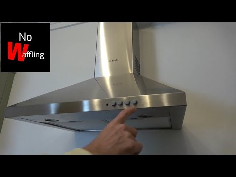 How the FAN SPEED Buttons Work on Bosch Extactor Hood DWP64CC50M - Beginners guide
