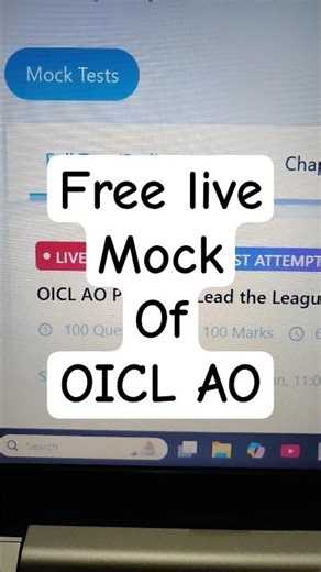 OICL AO FREE LIVE MOCK || Testbook #studymotivation #bankingexam #competitiveexams