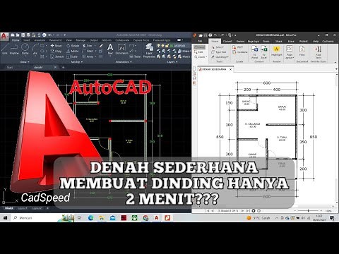 TUTORIAL MEMBUAT DENAH DI AUTOCAD
