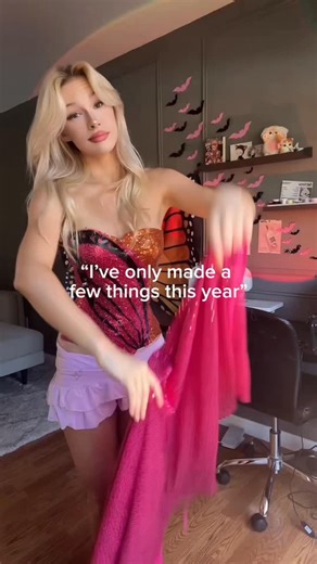 Dazed on Instagram: "As 2025 comes to an end I realized I never stepped back to see all that I’ve created. You guys have made this the best year of my life! I’ve gained 1.6 million of you and I wouldnt be doing what I love without you! So thank you from the bottom of my heart! I can’t wait to show what’s in store for 2026🩷 #2025recap #inspiration #cosplayer #sewing #fashiondesigner"