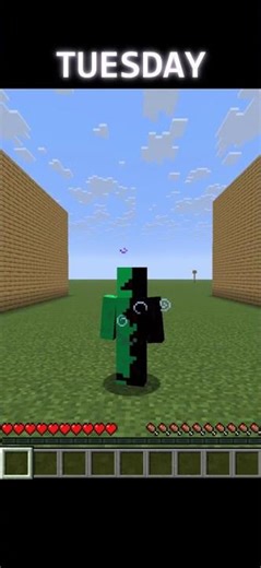 THE DAYS OF THE WEEK BE LIKE #minecraft #meme #funny #shorts #minecraftmeme #gaming