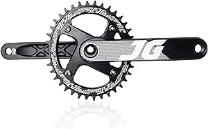 JGbike Mountain Bike Crankset Square Taper 68-73 BB 170mm 104 BCD with Chainring & Bolts for MTB BMX Road Bicyle,Compatible with Shimano,SRAM,FSA, Gaint
