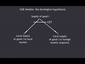 Computable General Equilibrium Model: the Armington hypothesis