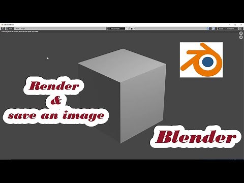 How to render and save an image in Blender / Beginner Tutorial