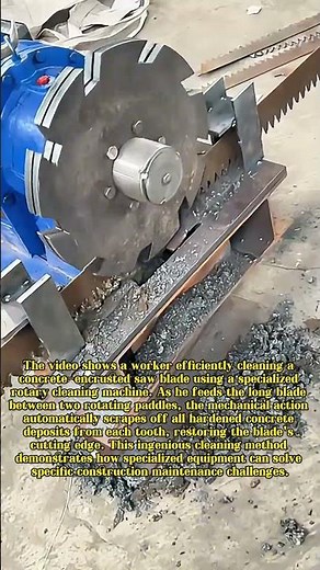 Saw Blade Savior: Smart Machine Restores Concrete-Caked Blades Instantly!