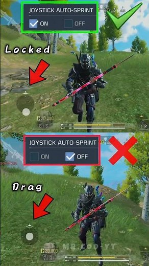 ✅Best Joystick Auto Sprint Setting🔥💪Pro Settings CODM BR💯Codm br Tips tricks #shorts #codmbr #codm