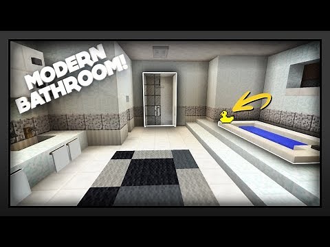Minecraft - How To Make A Modern Bathroom